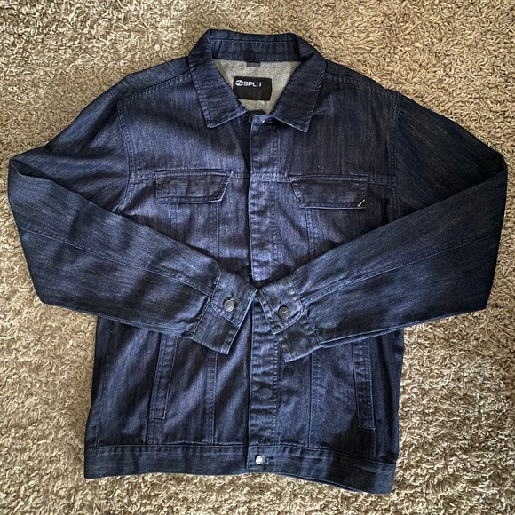 split | Jackets & Coats | Split Denim Jacket | Poshmark
